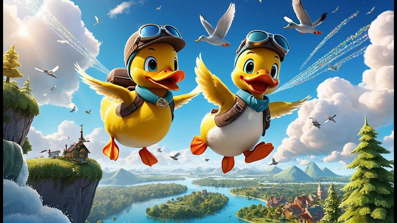 Ducky Flappy Wings Go Flap Flap Flap | Fluffy Duck Song for Toddlers ...