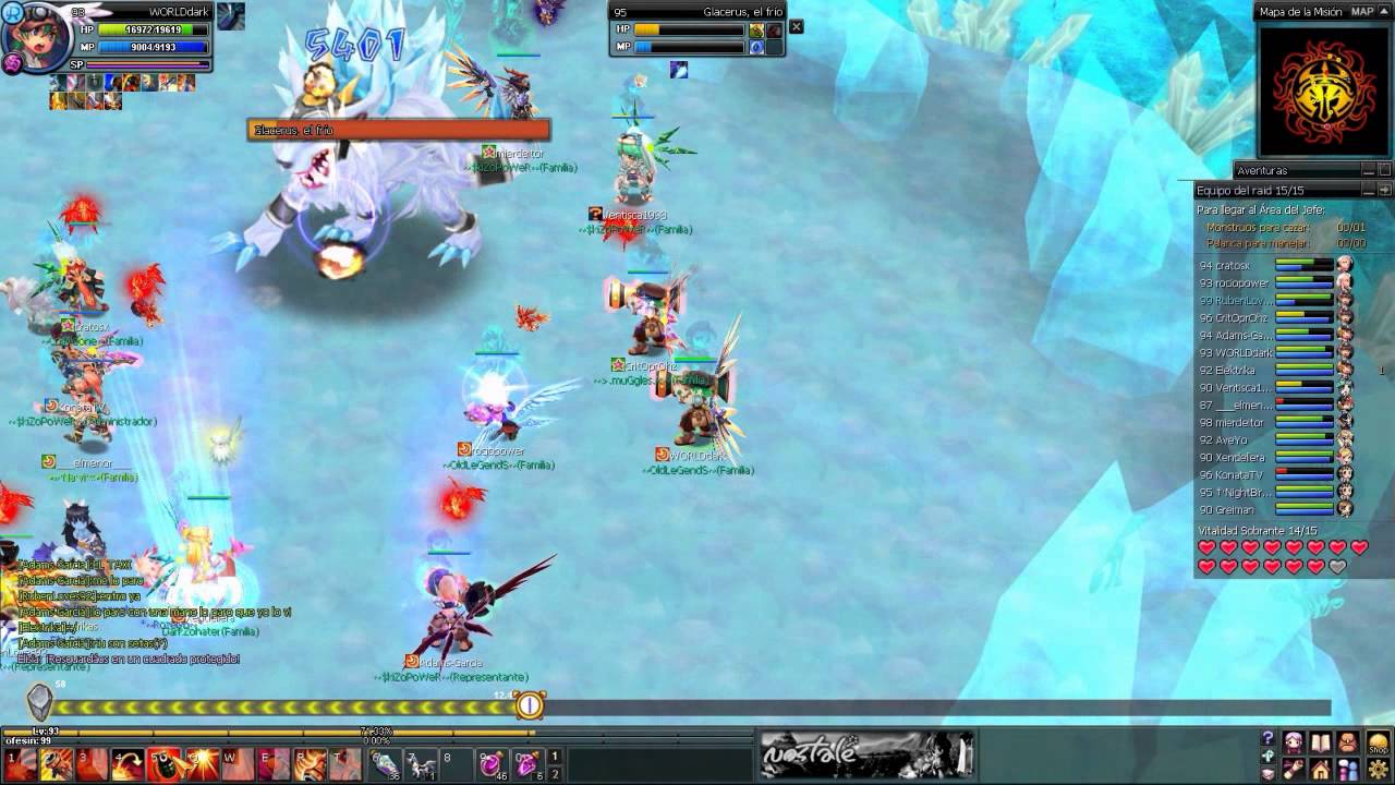 Nostale(Raid Glacerus) - YouTube