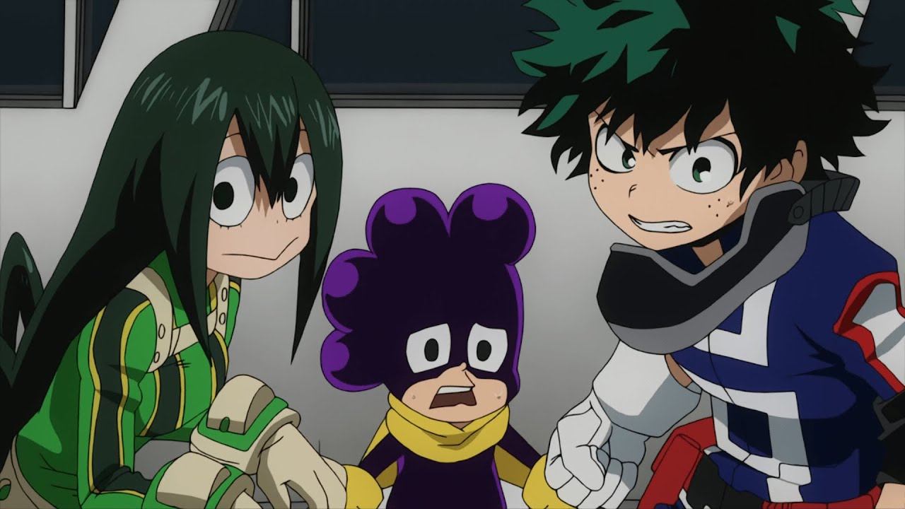 Deku and Frog Girl drown an entire lobby of Frog-Human protestors - YouTube