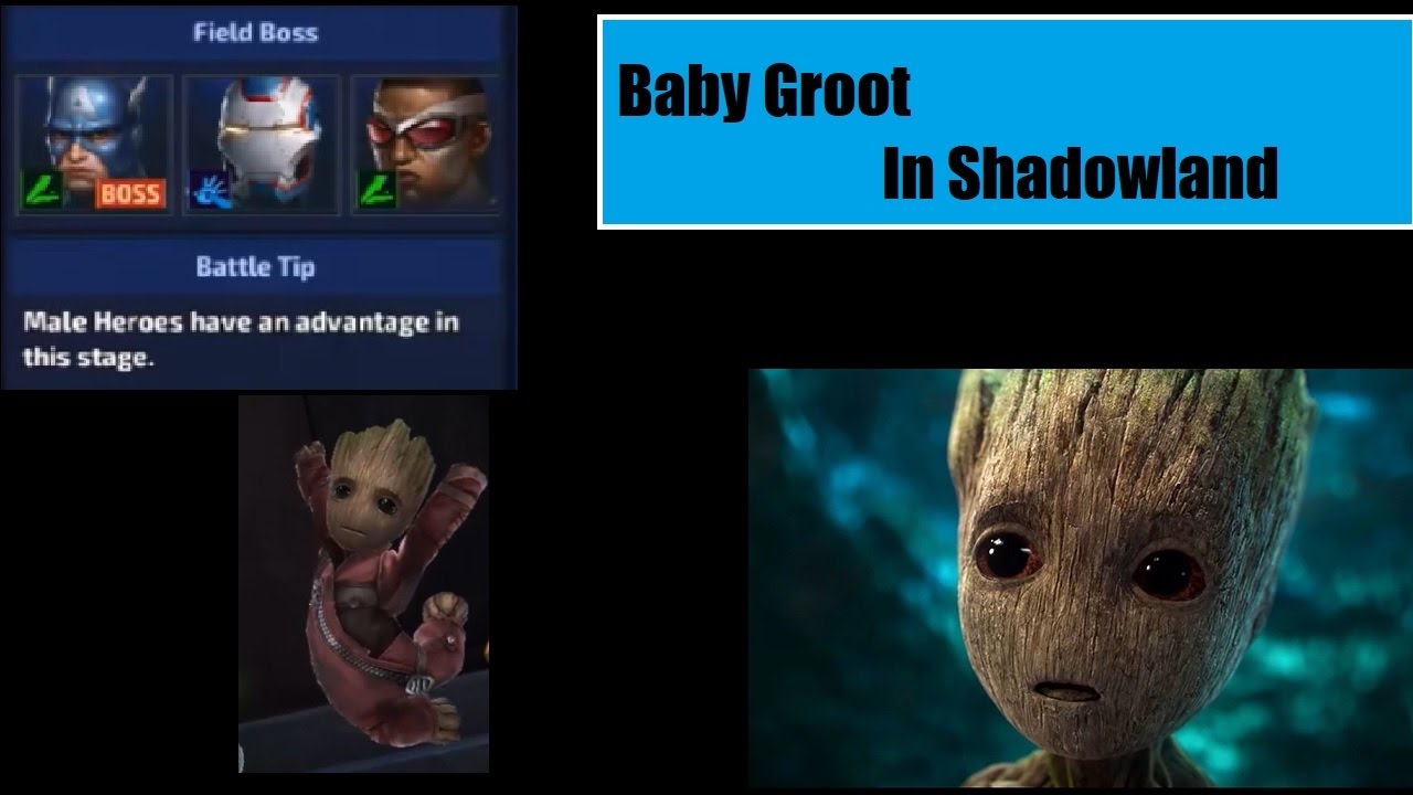 [Marvel Future Fight] Baby Groot In Shadowland (Male Floor) - YouTube