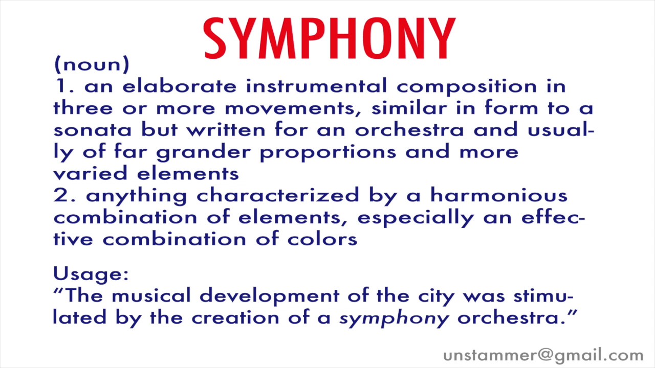 How to Pronounce Symphony - YouTube