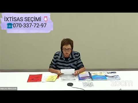 Dim Brifinq Məleyke Abbaszadə II və III qrup ixtisas seçimi 2021