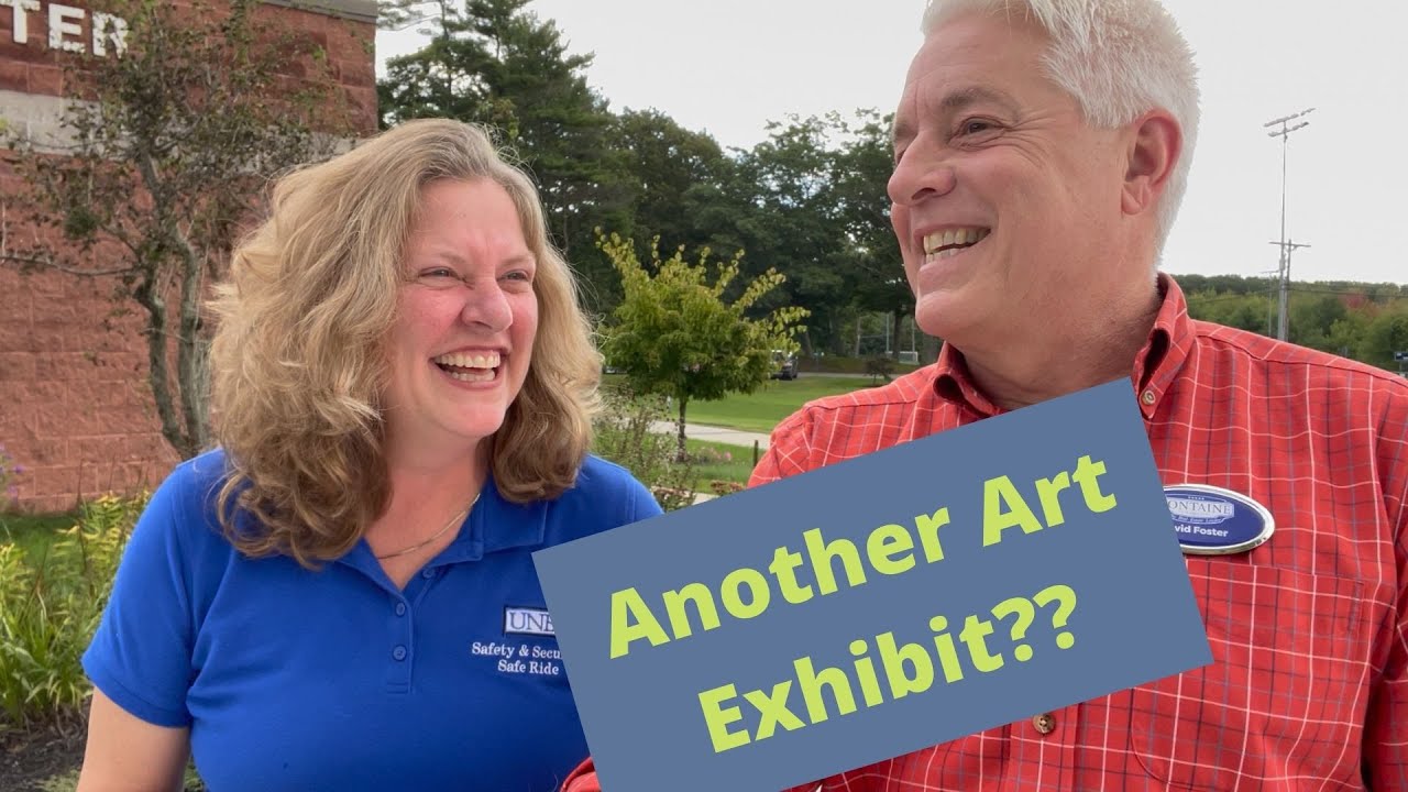 Laura Vickery displays her paintings at UNE, Biddeford, Maine - YouTube