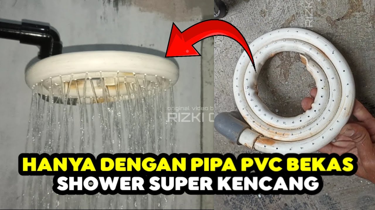 idea for making a shower from used PVC pipe pieces - YouTube