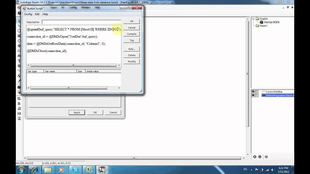 SCADA read data from excel - YouTube