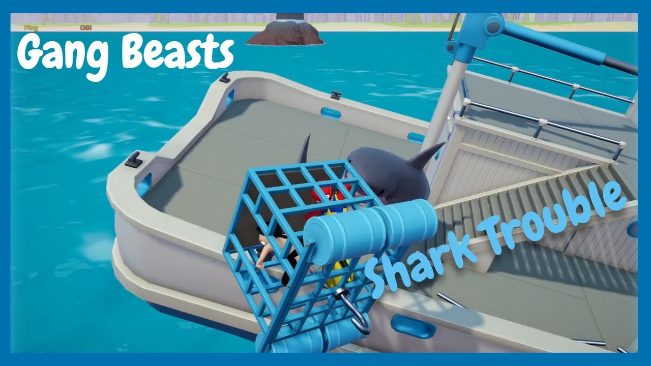 Gang Beasts | Shark Trouble - YouTube