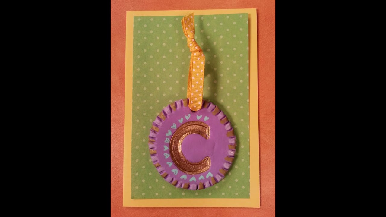 Learn About Lettering with Air Dry Clay Monogram Ornaments on Hands On ...