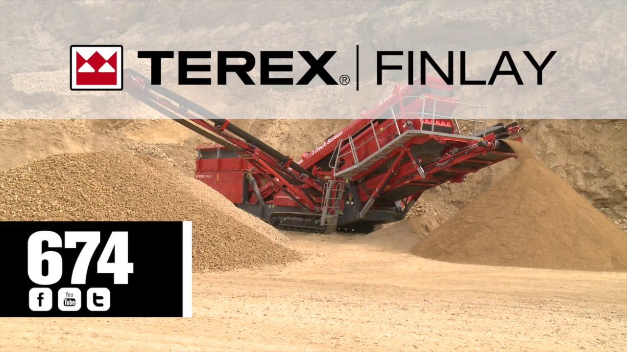Terex Finlay 674 inclined screen - YouTube