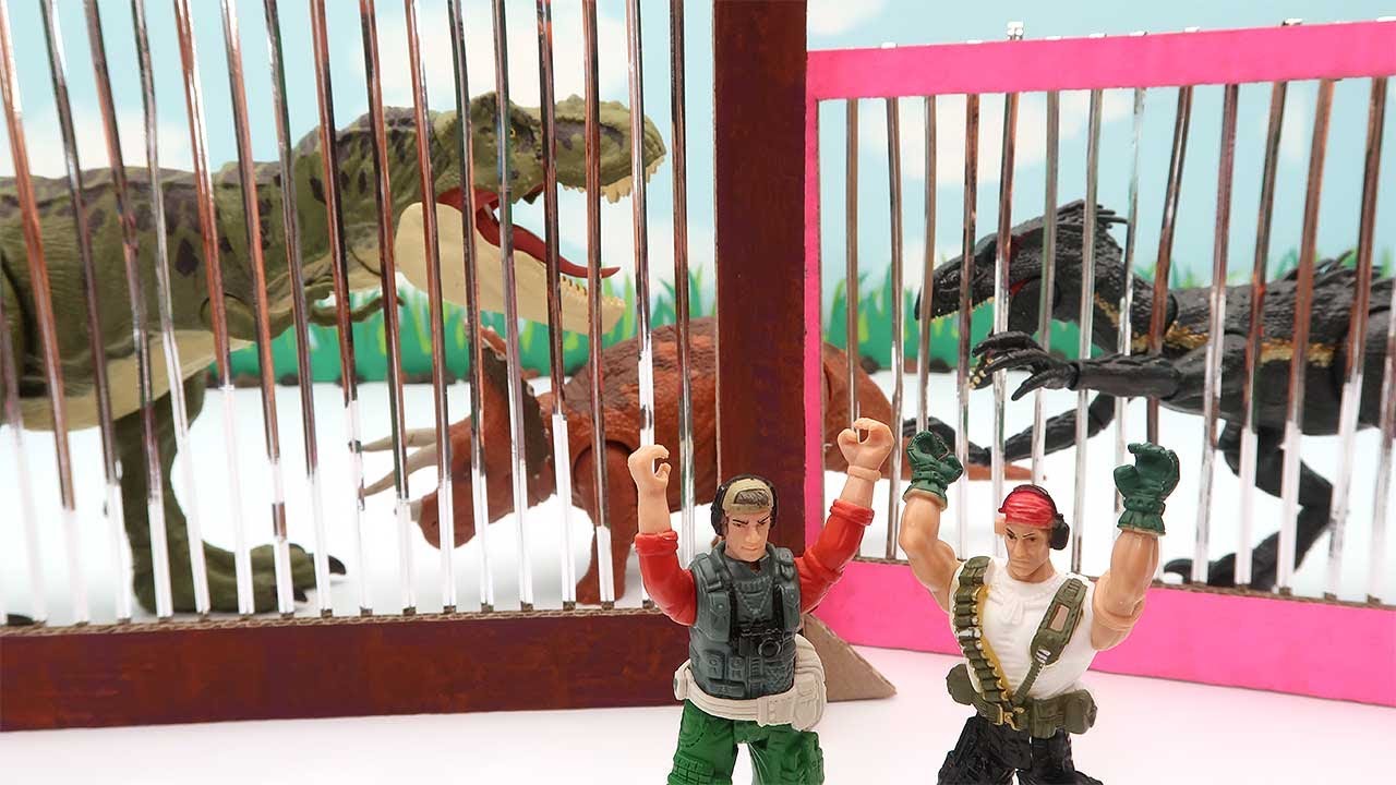 Dinosaur Mini Movie! Let's Dinosaurs Rescue The Prison - Trapped ...
