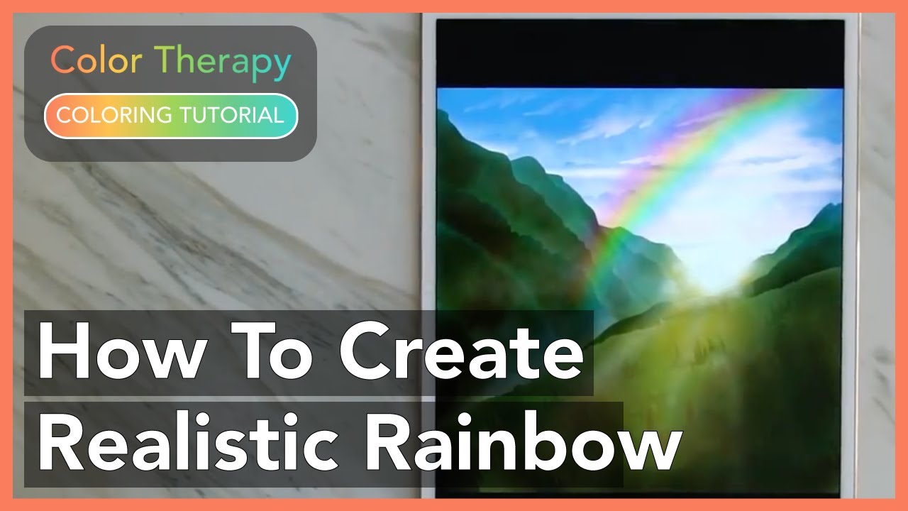 Coloring Tutorial: How to Create a Realistic Rainbow with Color Therapy ...