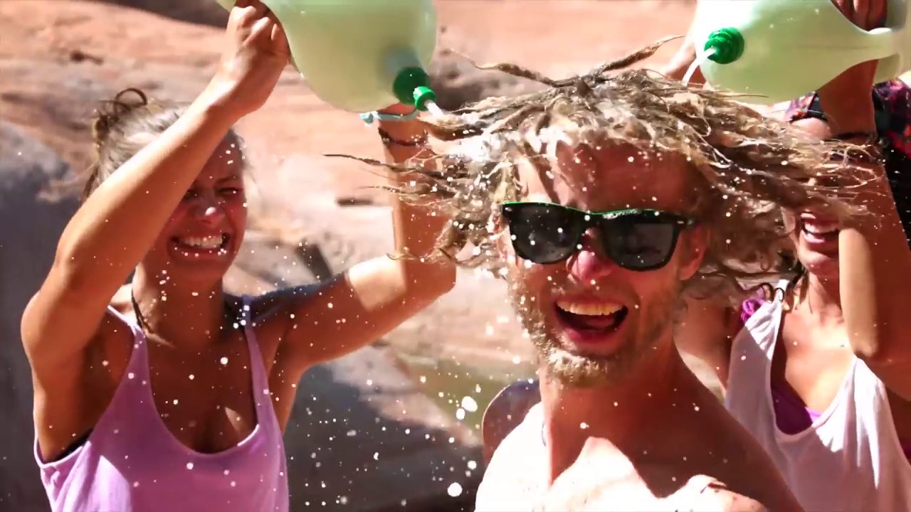 Cliff Slip and Slide! 50 Feet! In 4K! - YouTube