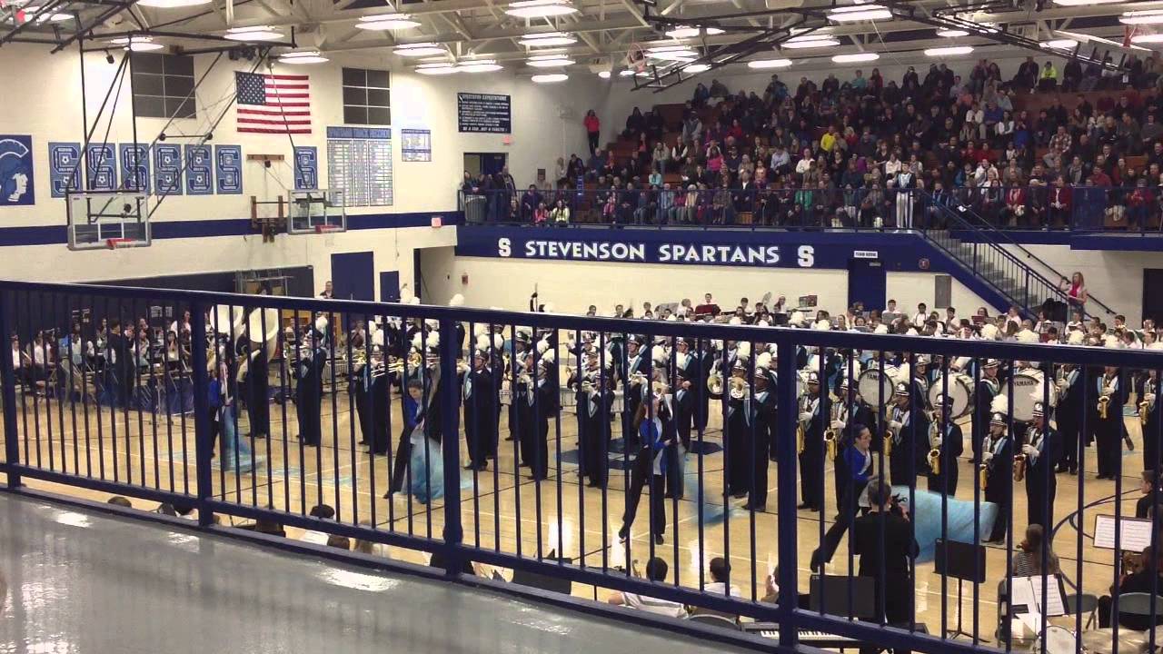 LSHS Marching Band Performing The Stevenson Fight Song - YouTube