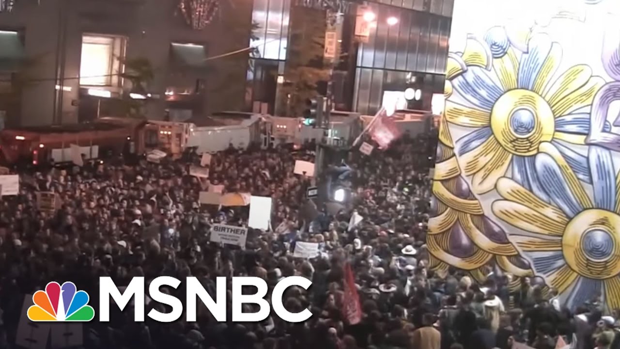 Anti-Trump Protests Grip Cities Nationwide | Rachel Maddow | MSNBC ...