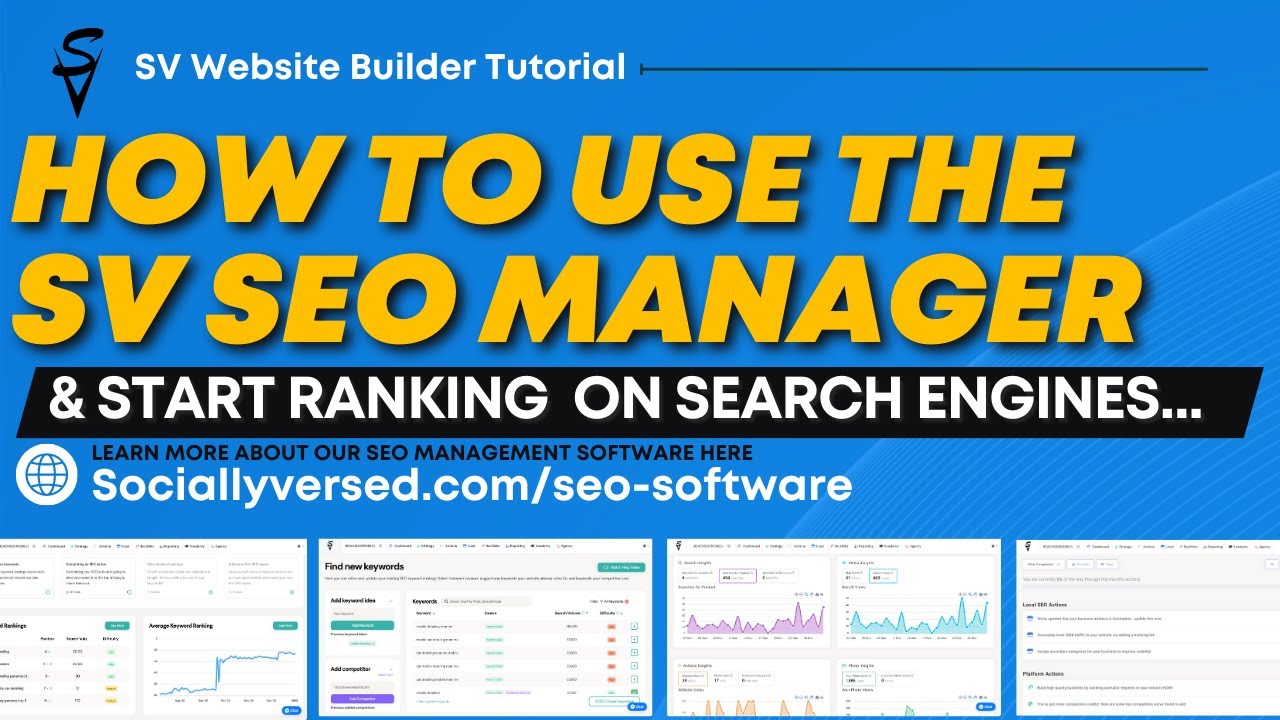 How to use the SV SEO Management Software to Rank on Google Search ...
