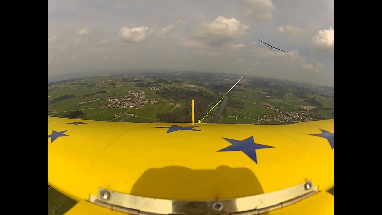 PAF 300 schleppt 9.3m DG 1000 - YouTube