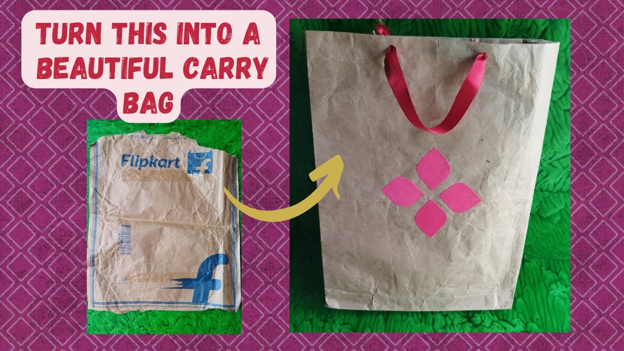 How to make paper bag I Beautiful Paper Carry Bag I Best out of Waste I ...