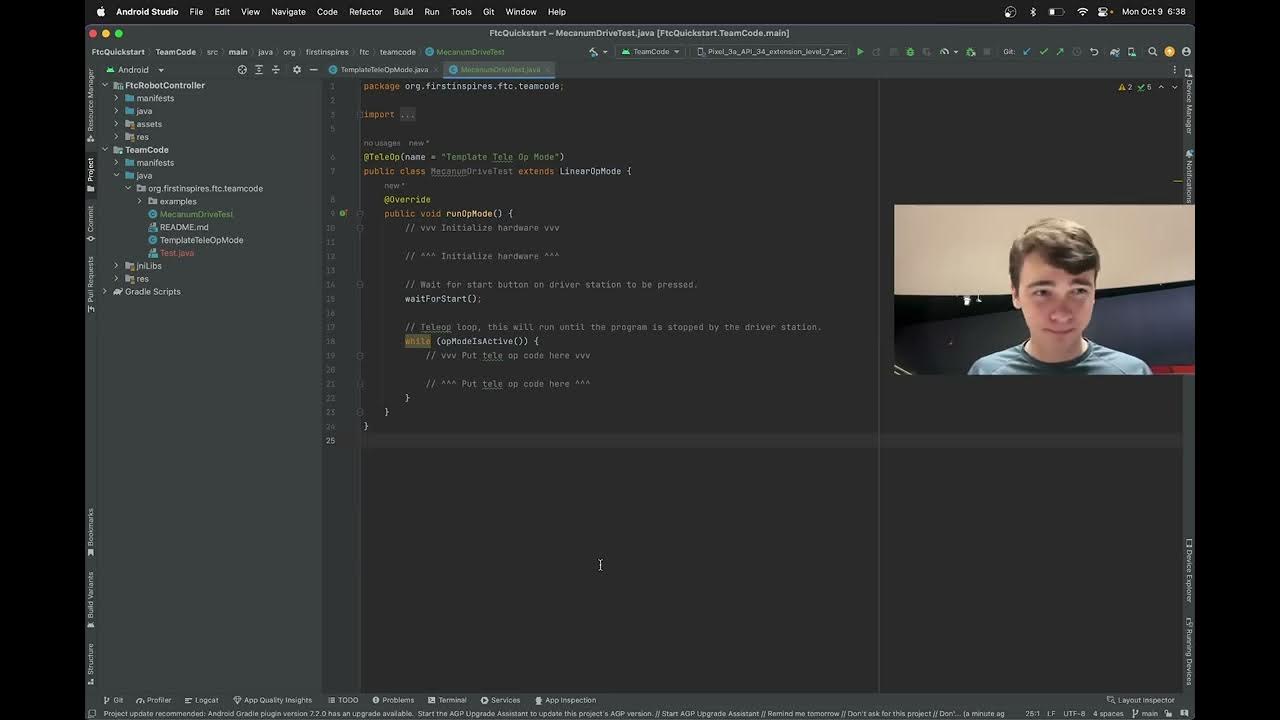 FTC Programming 1 of n: Android Studio - YouTube