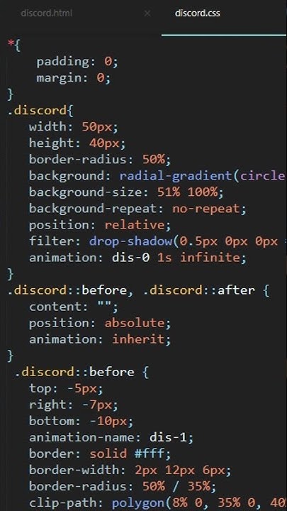HTML & CSS Animated Discord Logo + Source Code - YouTube