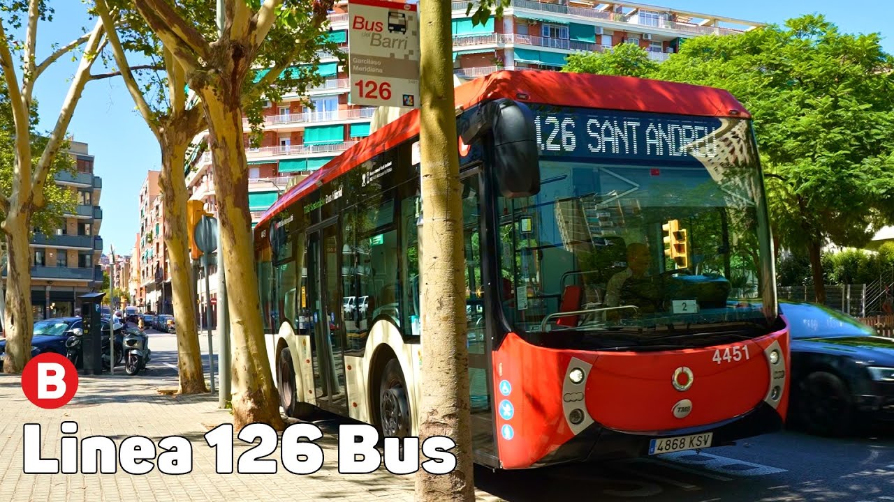 126 Bus - Autobús de Barcelona - Viaje completo - YouTube