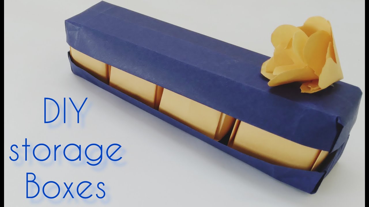 DIY Paper Storage Boxes - Easy Art & Craft - YouTube