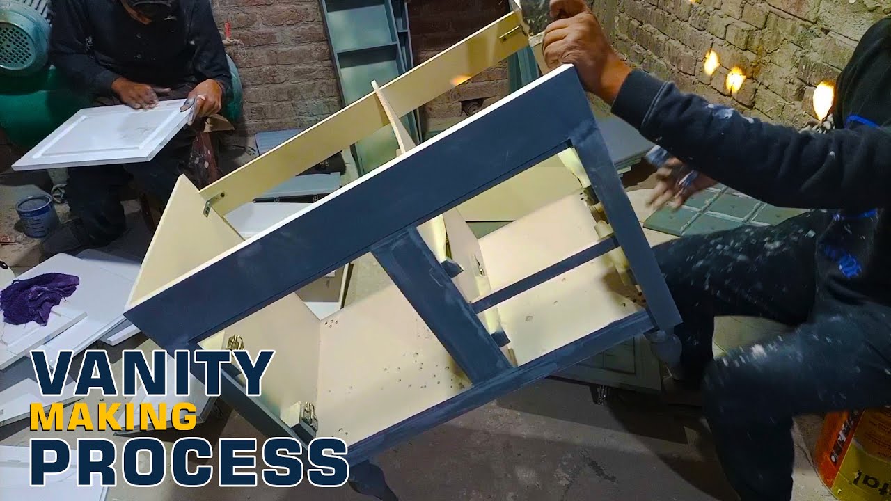 How to make washroom Vanity II Process Making of Vanity II PAK MADE ...