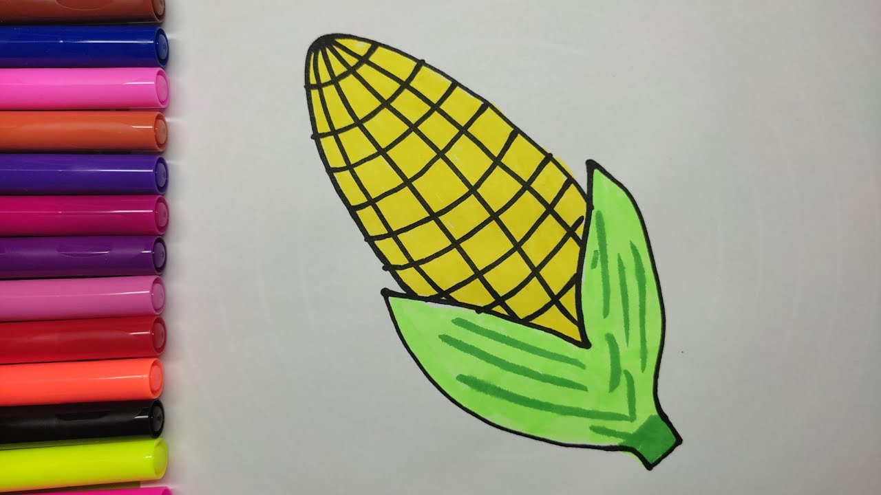 How to draw corner || drawing corner || corn || drawing. - YouTube