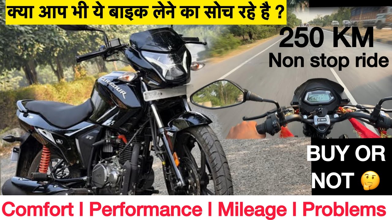 250 KM Non stop Ride with hero glamour l All detail explained l लेने का ...