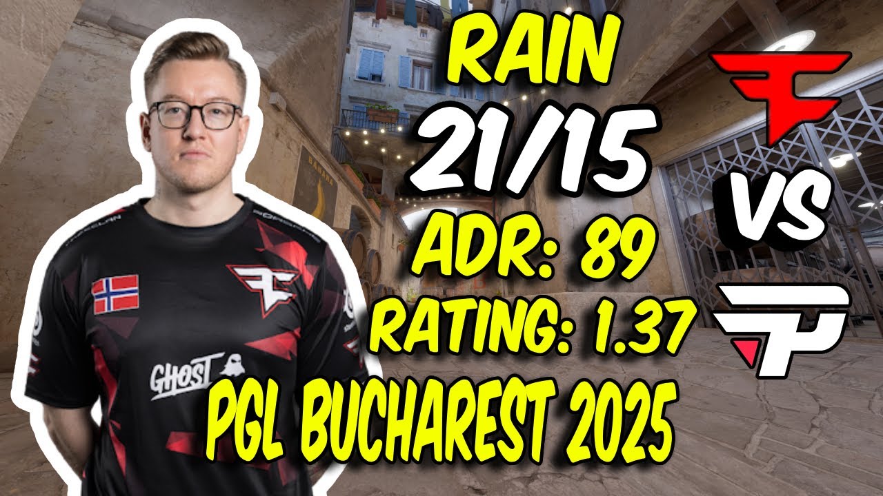 FaZe rain (21/15) vs paiN! CS2 rain POV (Inferno) at PGL Bucharest 2025 ...