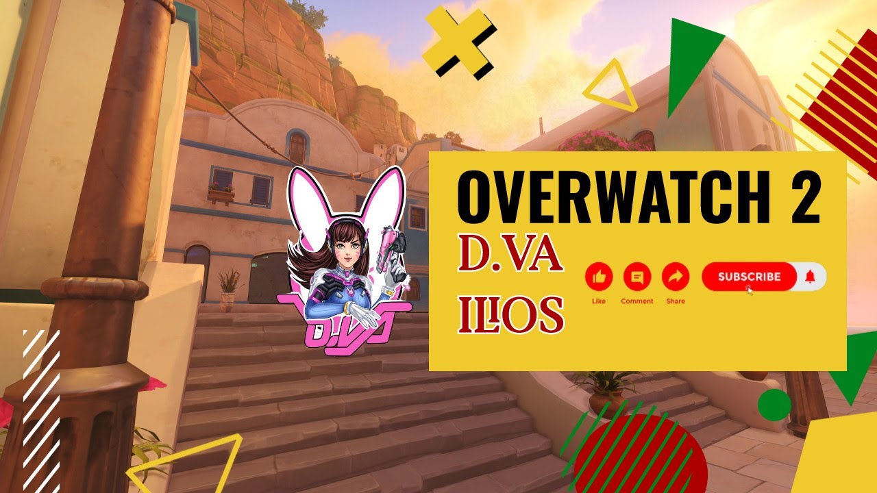 Overwatch 2 D.VA Game play Ilios map - YouTube