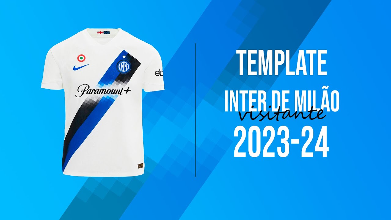 Inter de Milão 2023/24 Reserva-Visitante Vetor-Template Editavel - YouTube