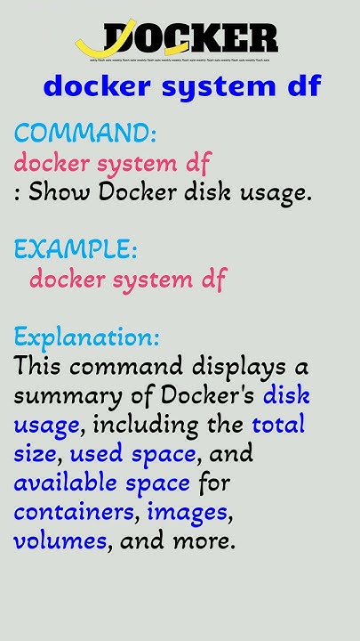 Docker Command 34 | docker system df & docker info | DevOps Training | Preethi DevOps # ...
