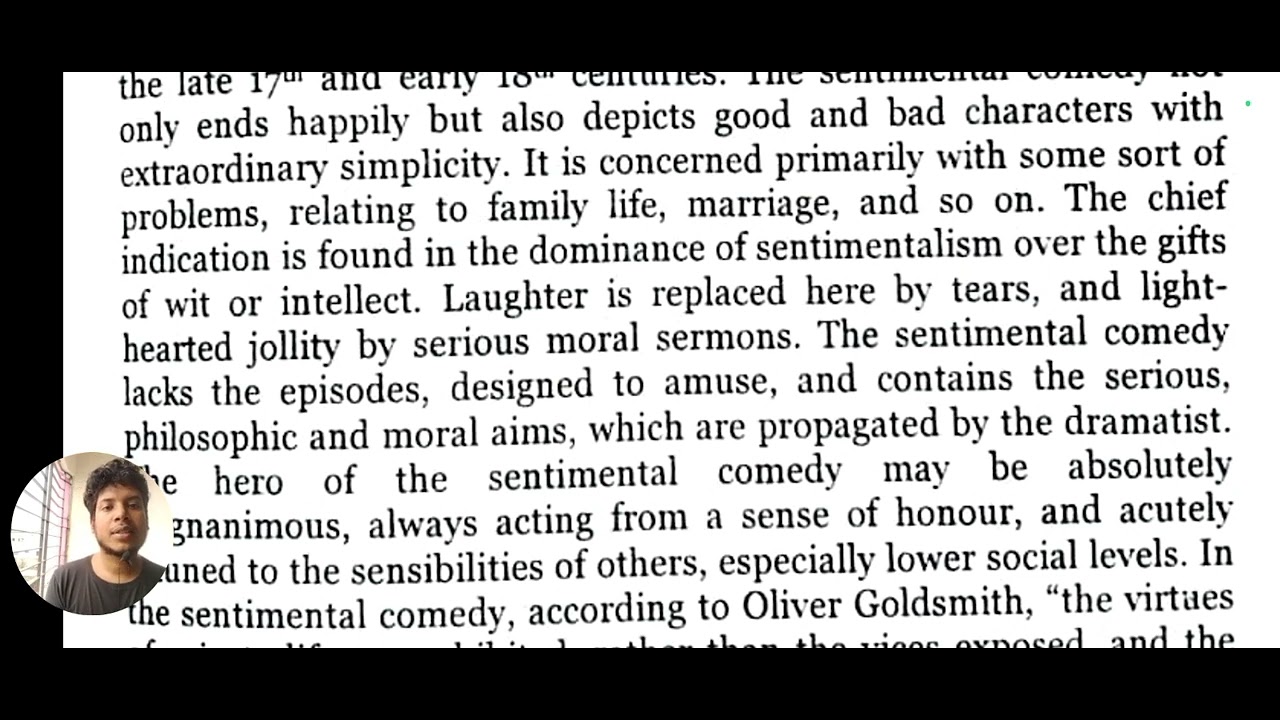 what is sentimental comedy | Restoration and 18 century poetry and ...