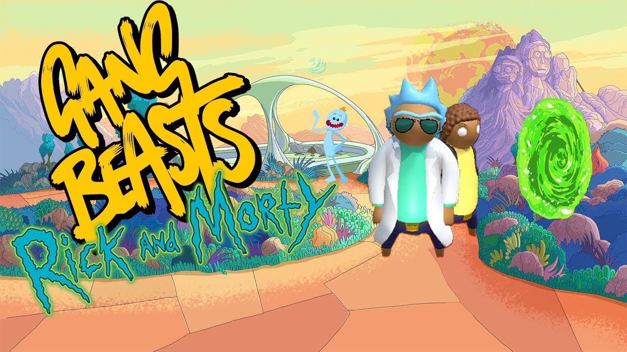 Gang Beasts - The Ricks Vs The Morty's (Gang Beasts Rick and Morty ...