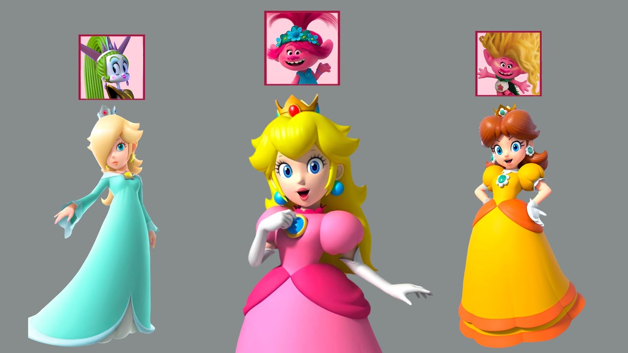 Princess Peach & Daisy: Who's Got the Best Style for Trolls? - YouTube
