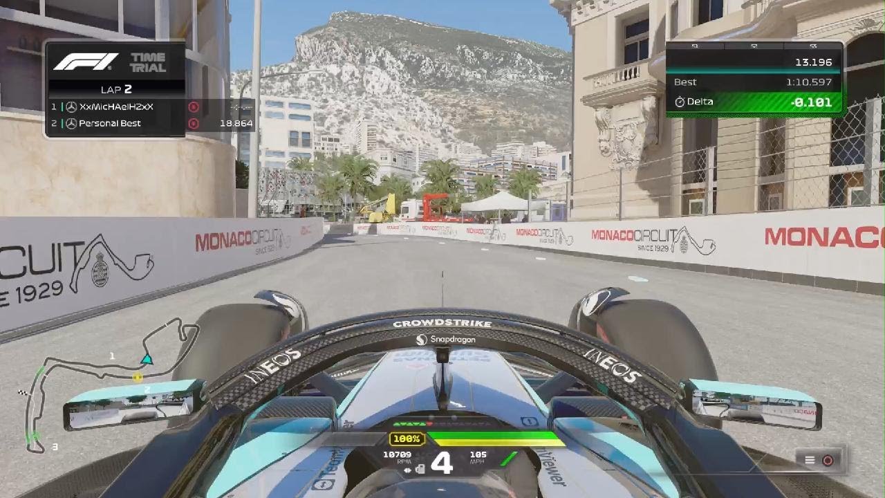 F1 24 - Monaco 1.09.829 #f1 #formula1 #monaco #ps5 #xbox - YouTube