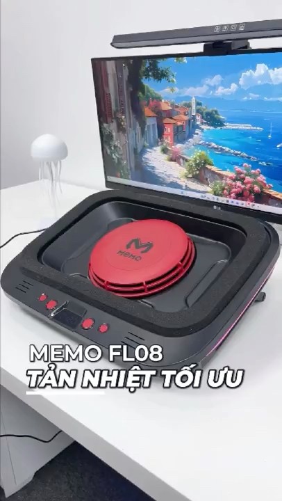 Memo FL08 tản nhiệt tối ưu dành cho laptop #shots - YouTube