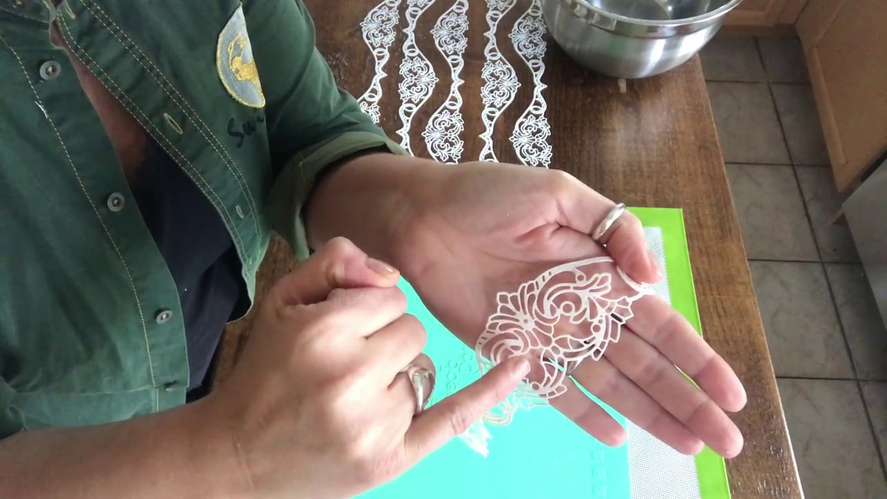 Super Easy Cake Lace - Flex Frost - YouTube