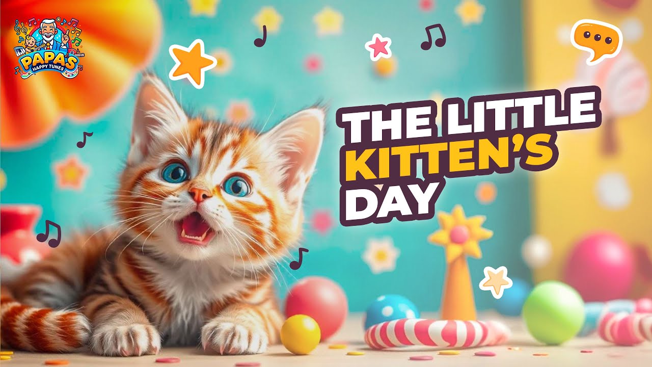 The Little Kitten Song | Fun and Cute Song for Kids | Sing and Play ...