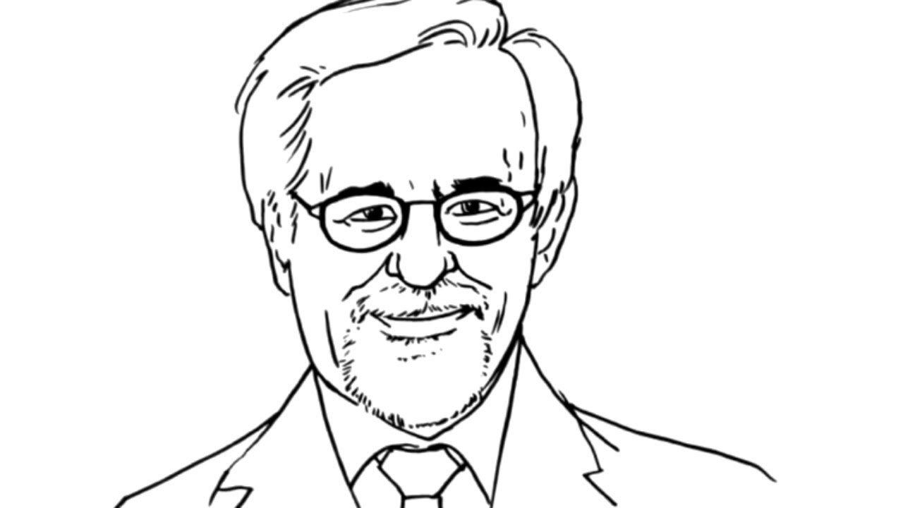 Mastering the Art of Drawing Steven Spielberg | Step-by-Step Tutorial ...