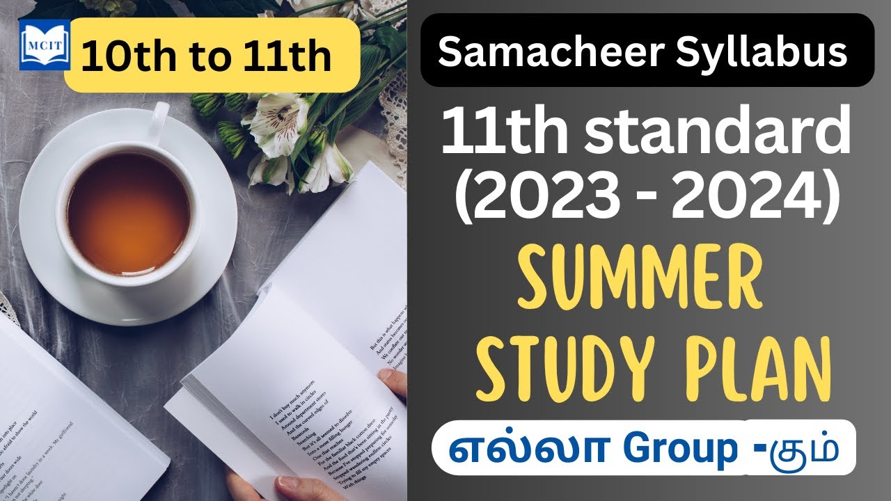 Summer holidays Study plan for 10th to11th going students| 11th new ...