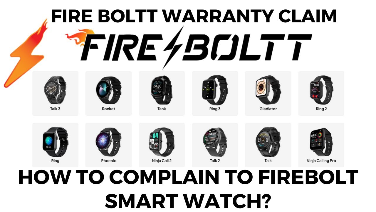 How do I complain to Fireboltt smart watch | Fireboltt Warranty Claim ...
