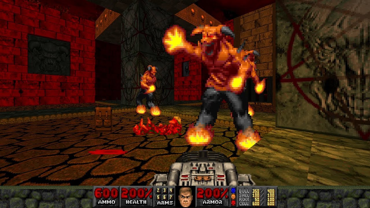Doom 2 - Threshold of Pain (Map 7: Bedlam): UV-Max (WAD Author ...