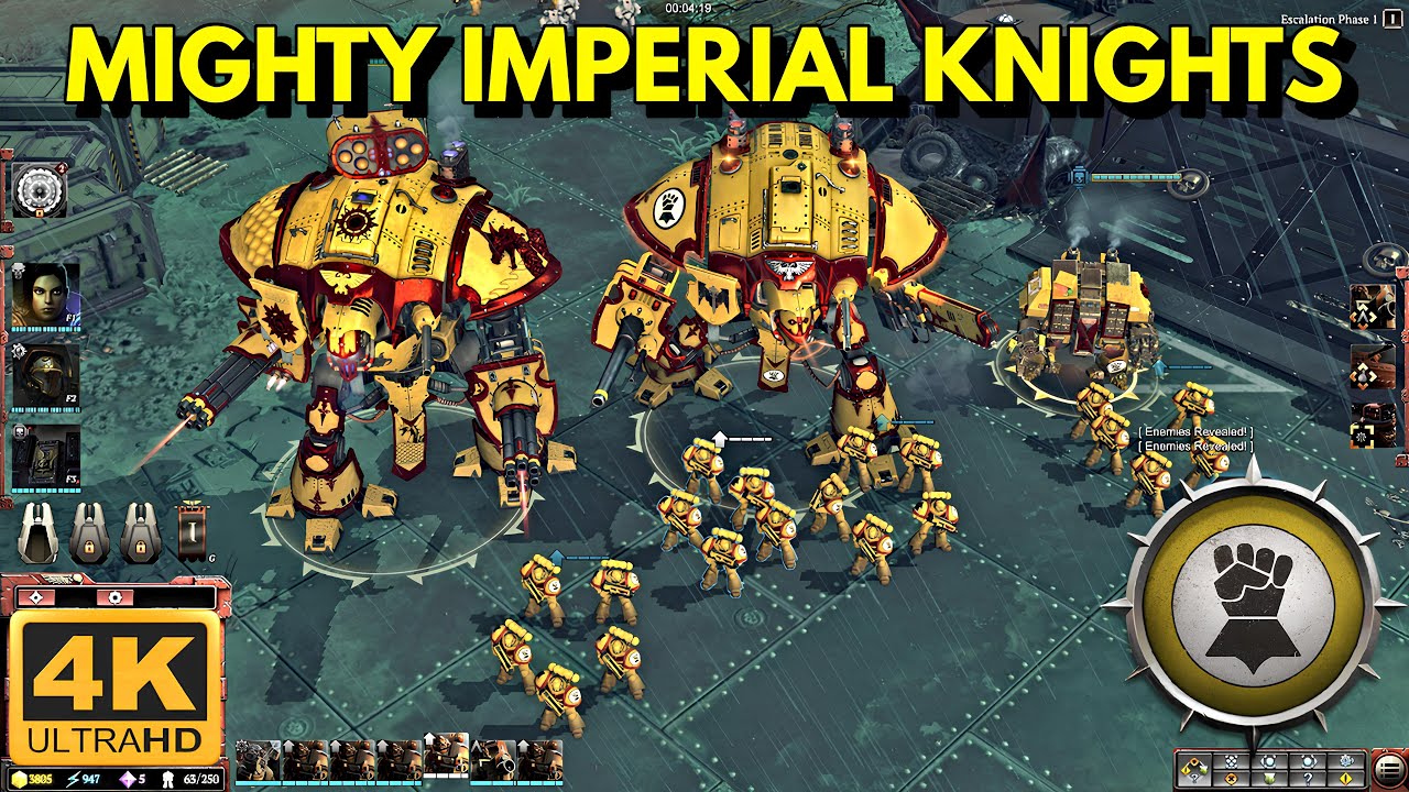 MIGHTY IMPERIAL KNIGHTS | Imperial Fists VS Orks | Massive 3v3 Battle ...
