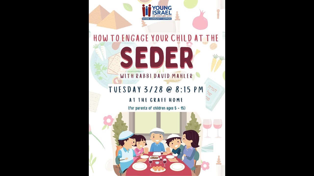 How To Engage Your Child at the Seder- Rabbi David Mahler - YouTube