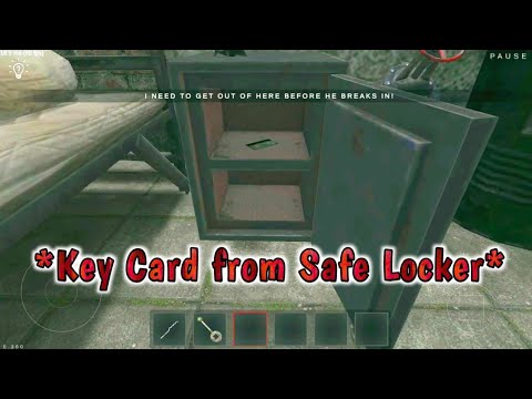 We will get 'key card' from the safe locker! *metel horror Escape 2 ...