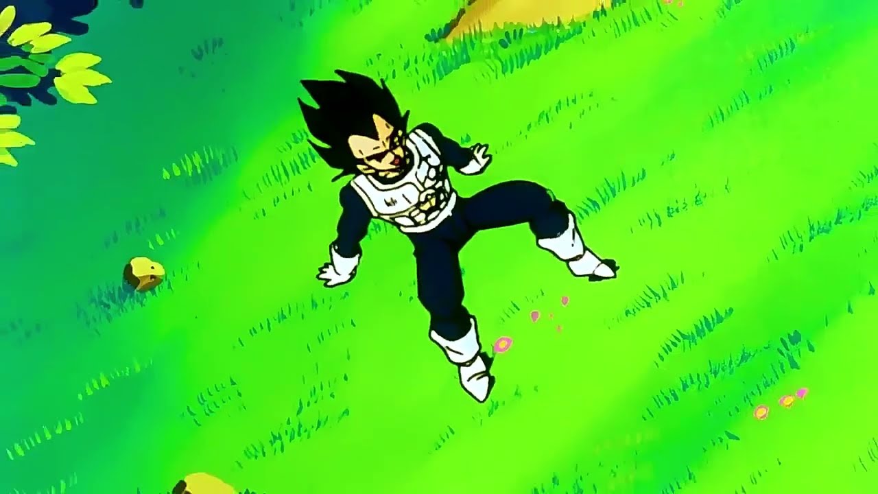 Vegeta - Laughing and Touching some grass | Dragon ball Z | - YouTube