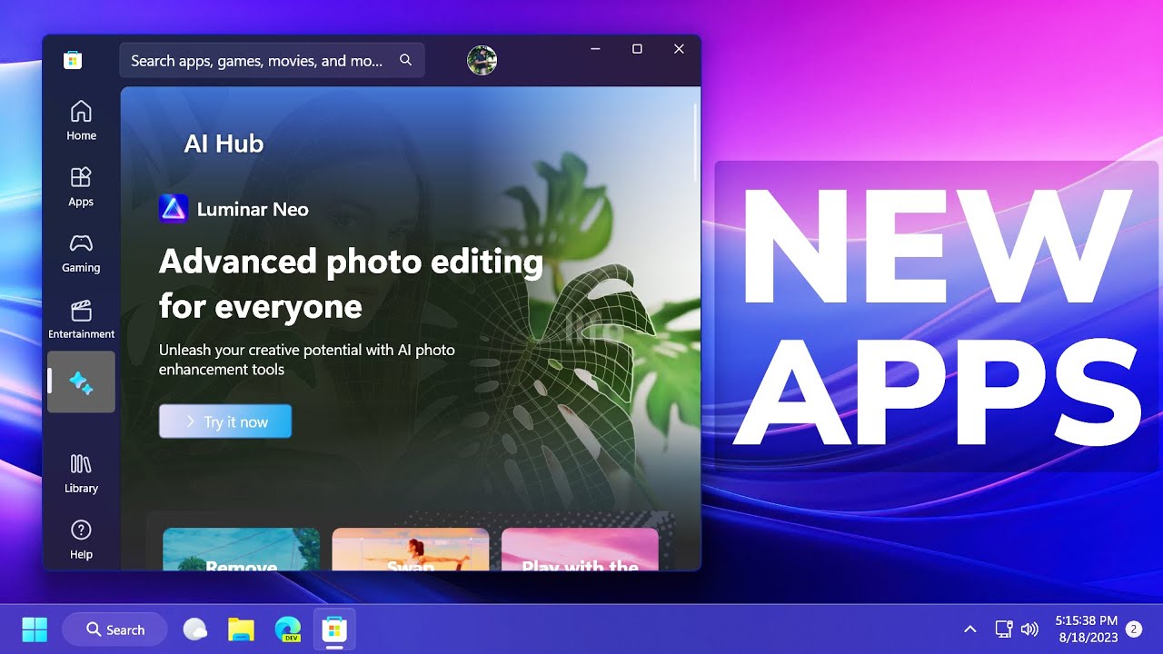 New Apps in Windows 11 Main Release - Paint with Dark Mode and ...