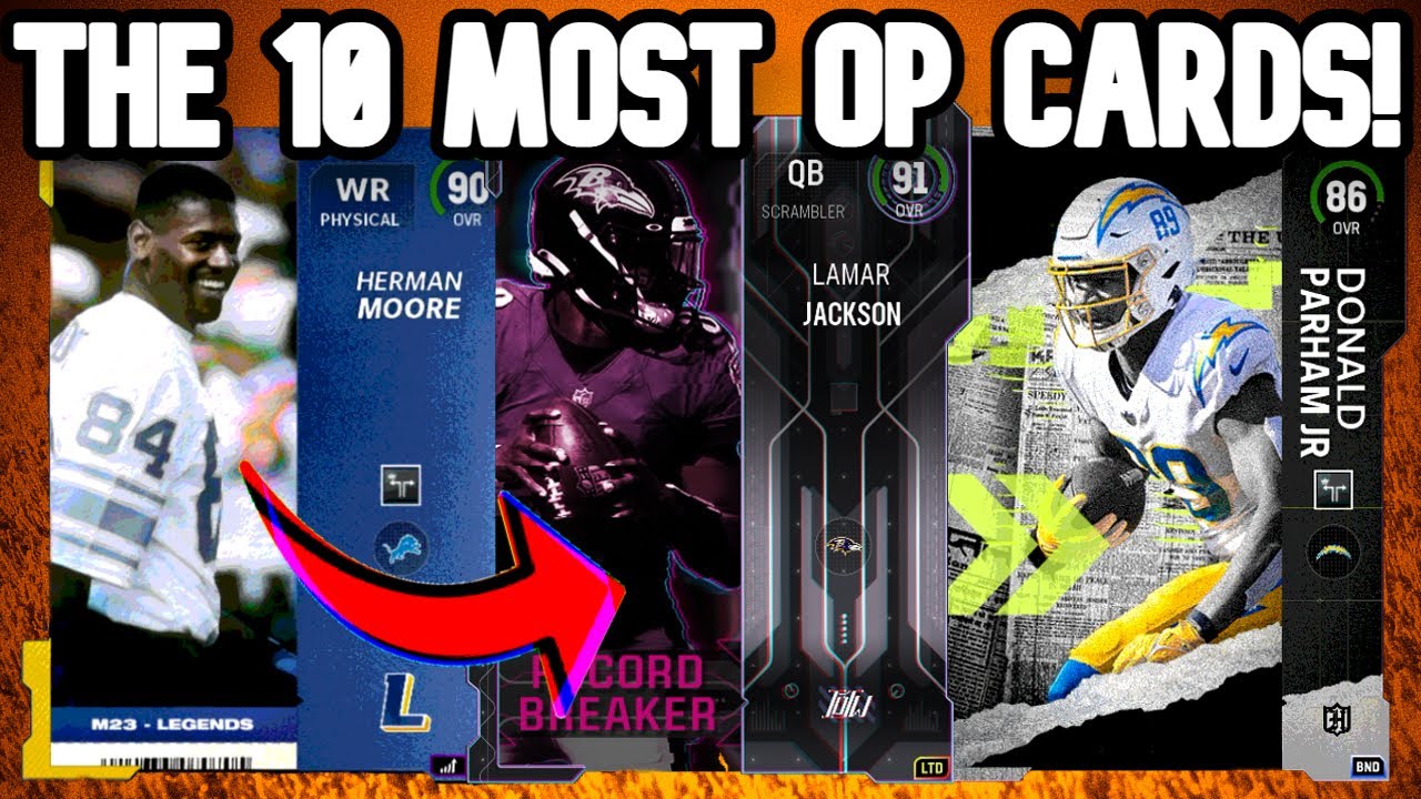 THE 10 MOST OVERPOWERED CARDS IN MADDEN! MADDEN 23 ULTIMATE TEAM! - YouTube