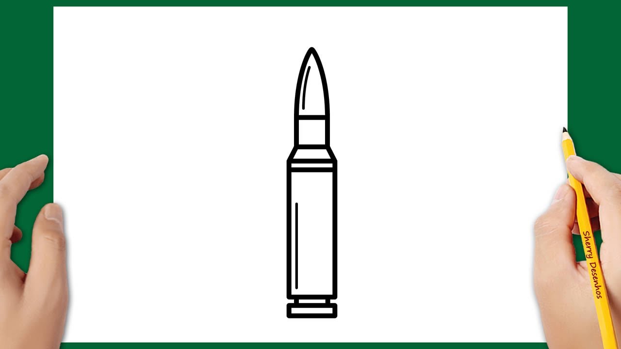 COMO DESENHAR UMA BALA DE ARMA FÁCIL - YouTube