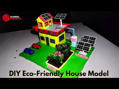 Eco friendly House Model School Project | Solar Powered House Model For School Exhibition | DIY ...